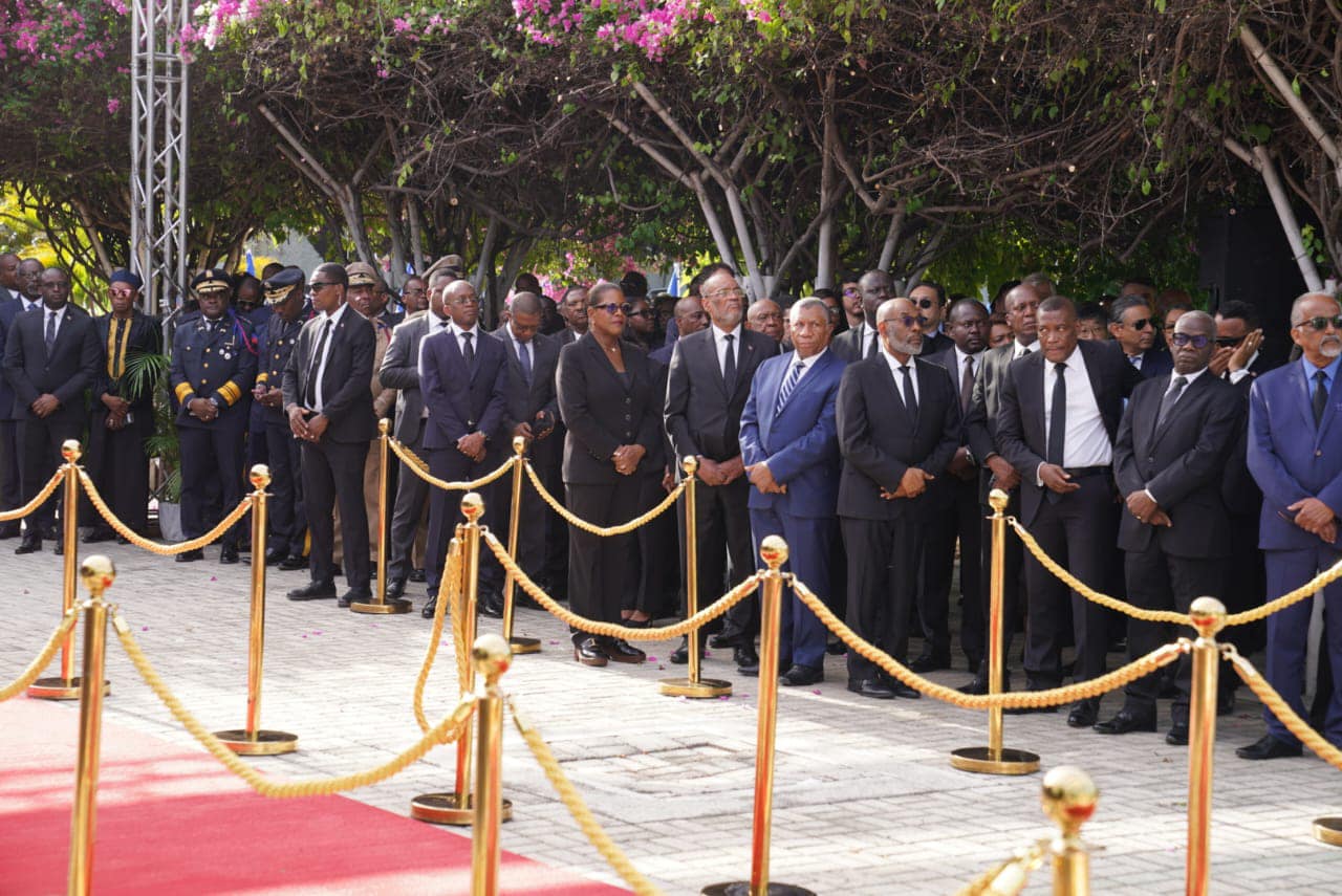 Ceremony commemorating the two years since the assassination of the late President Jovenel Moïse ...